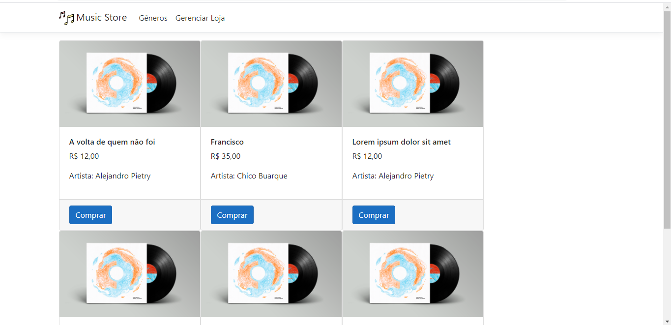 Github Alejandropietry Mvc Music Store A Loja De Música Mvc é Uma Implementação De