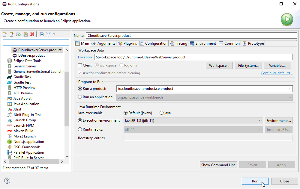 Add a new menu option, in the main menu · Issue #1048 · dbeaver/cloudbeaver · GitHub