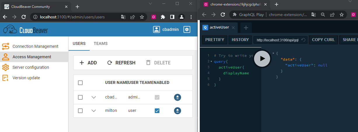 How to visualize activate the clodbeaver graphql terminal? · Issue #1200 · dbeaver/cloudbeaver ...