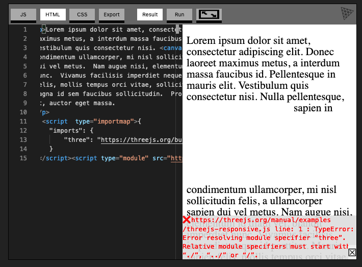 Interactive examples of website not working correctly in firefox ...