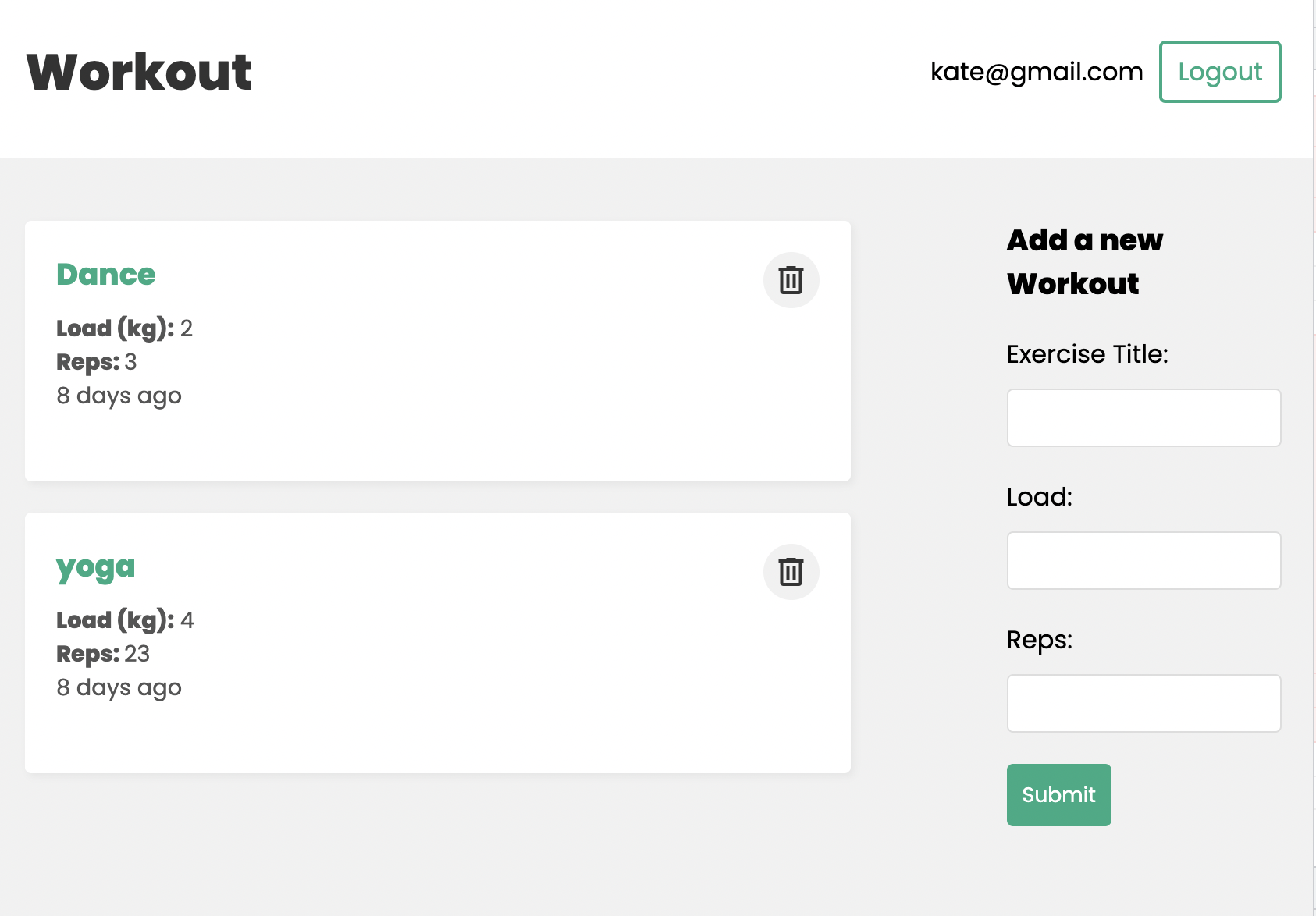 GitHub - huonggiangju/Workout_app: Using MERN stack