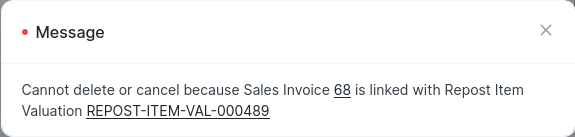 [Repost Item Valuation] Unable to delete invoice · Issue #33231 · frappe/erpnext · GitHub
