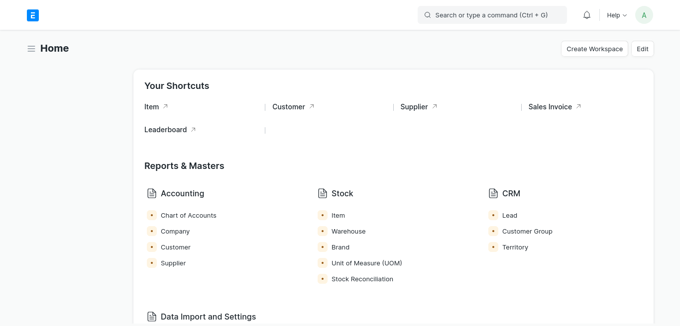 Missing workspace list · Issue #19578 · frappe/frappe · GitHub