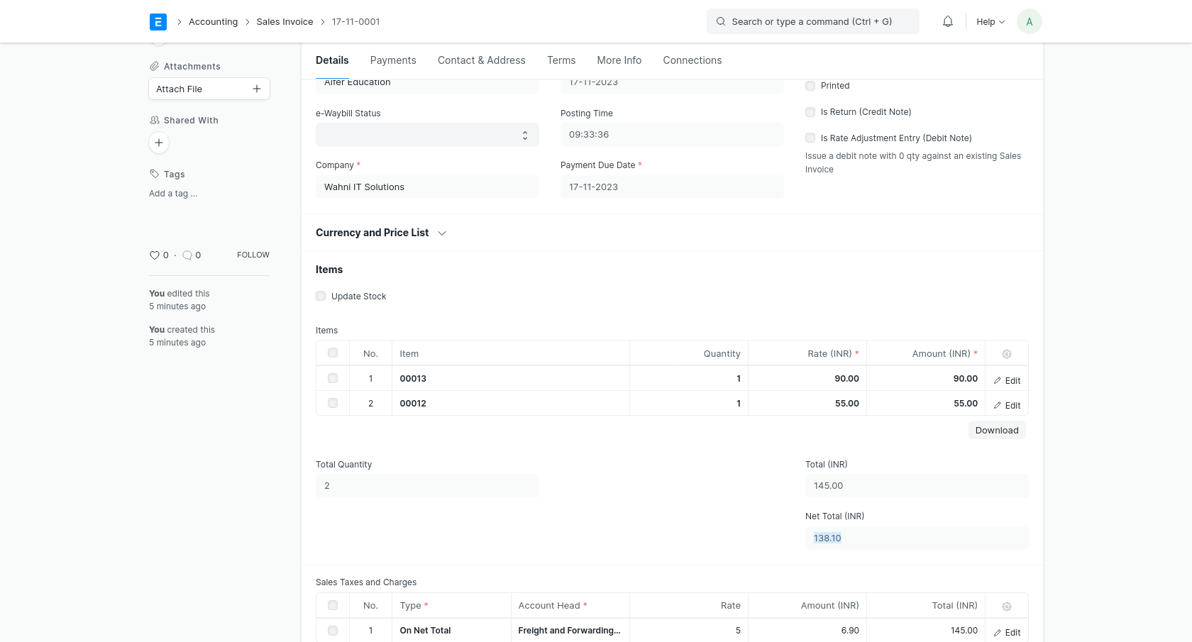 Sales Invoice - Round off being booked even when disabled · Issue ...