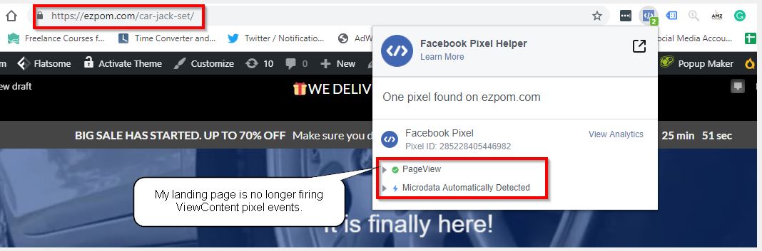 Products missing from catalog / ViewContent pixel not firing anymore · Issue #1052 · facebook ...