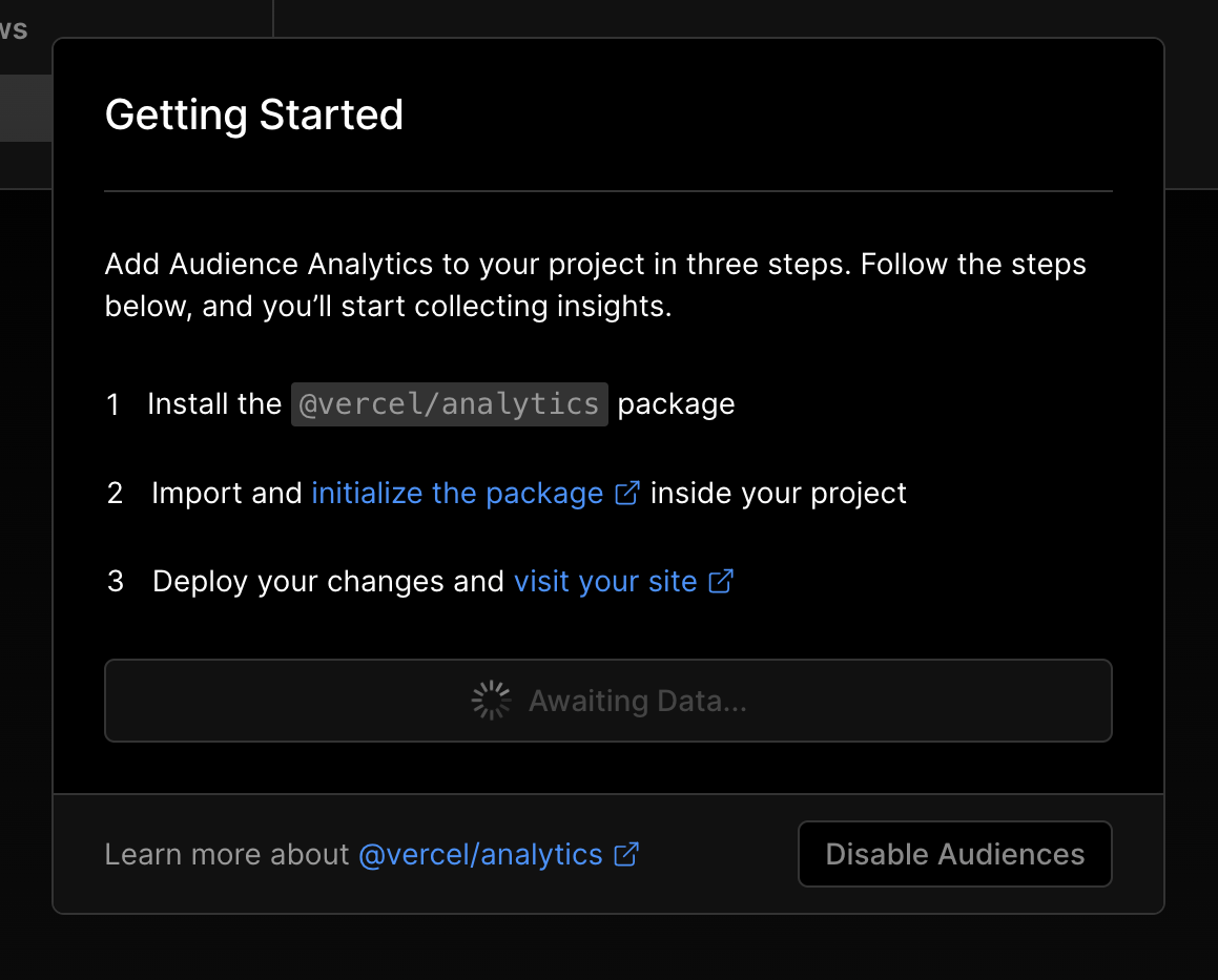 Vercel Audiences not working · vercel · Discussion #1000 · GitHub Vercel Audiences not working · vercel · Discussion #1000 · GitHub