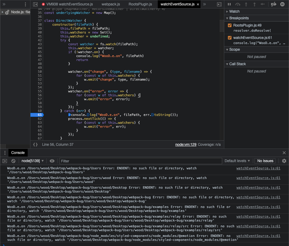 RootsPlugin causes watchpack watches a set of wrong paths · Issue #311 · webpack/enhanced ...