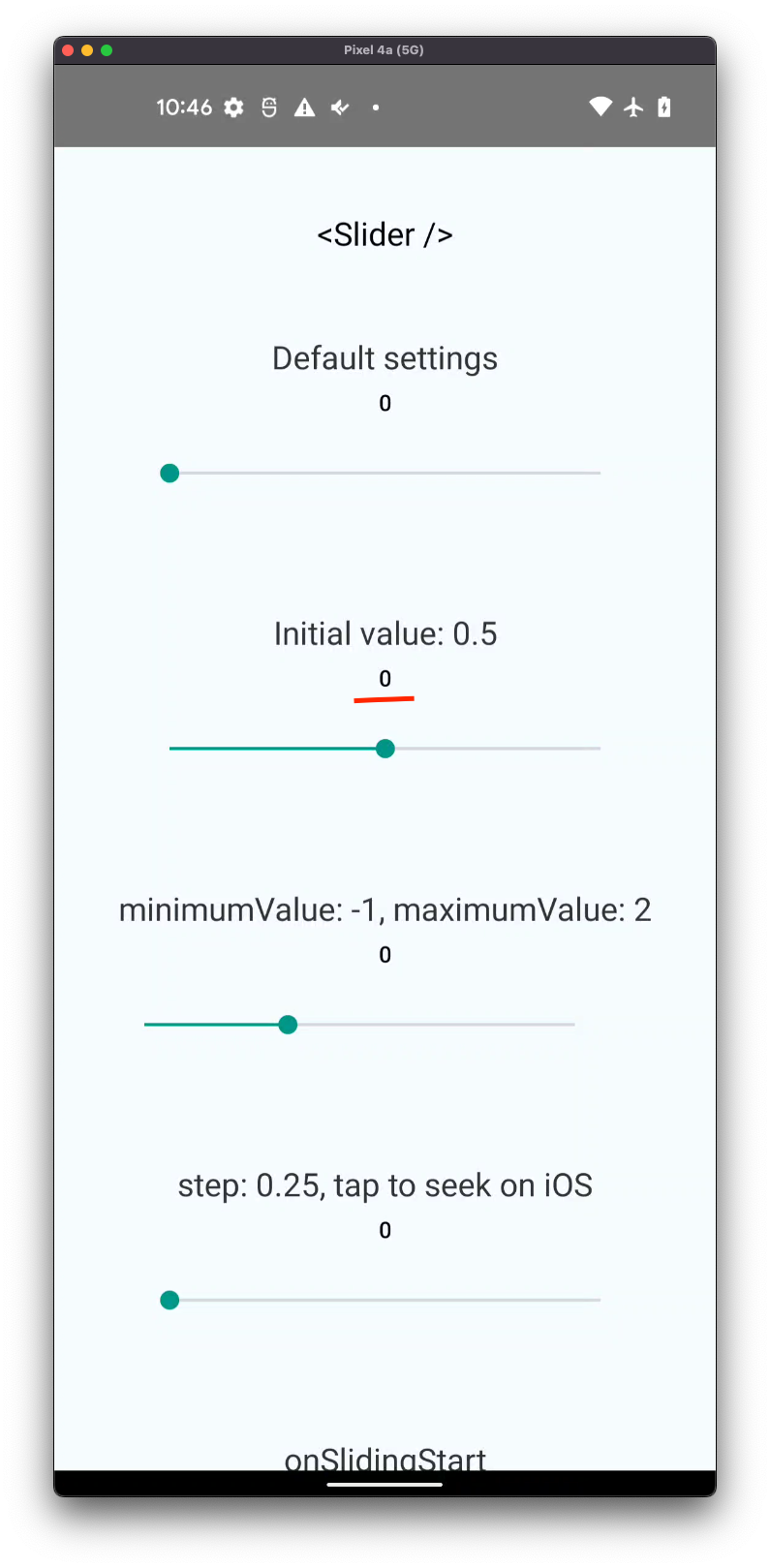 4 2 2 Broke Android Default Value · Issue 377 · Callstack React Native Slider · Github