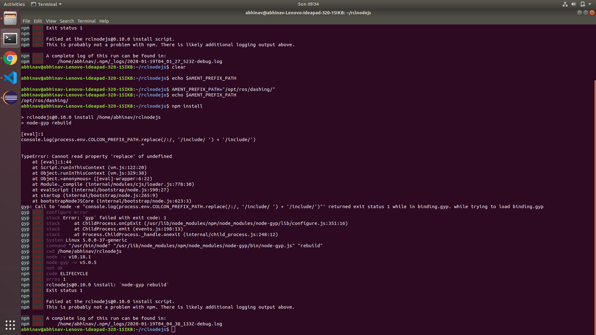 rclnodejs expecting $COLCON_PREFIX_PATH which is not present in Debian packages · Issue #855 ...