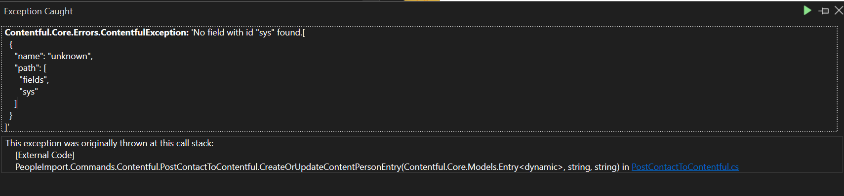 No field with id "sys" found · Issue #315 · contentful/contentful.net · GitHub