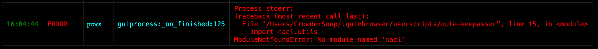 Userscripts not getting python modules from env · Issue #6132 · qutebrowser/qutebrowser · GitHub