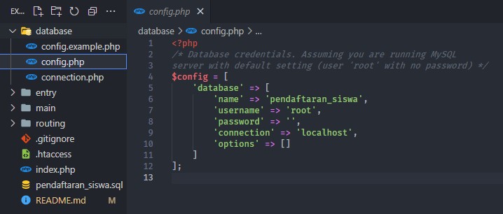GitHub - wiliamhw/PHP-Pendaftaran-Siswa