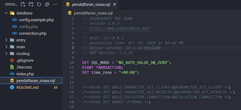 GitHub - wiliamhw/PHP-Pendaftaran-Siswa