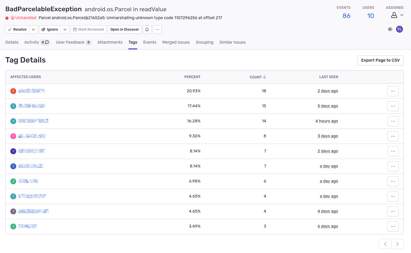 Android 13 BadParcelableException: Parcel android.os.Parcel: Unmarshalling unknown type code ...
