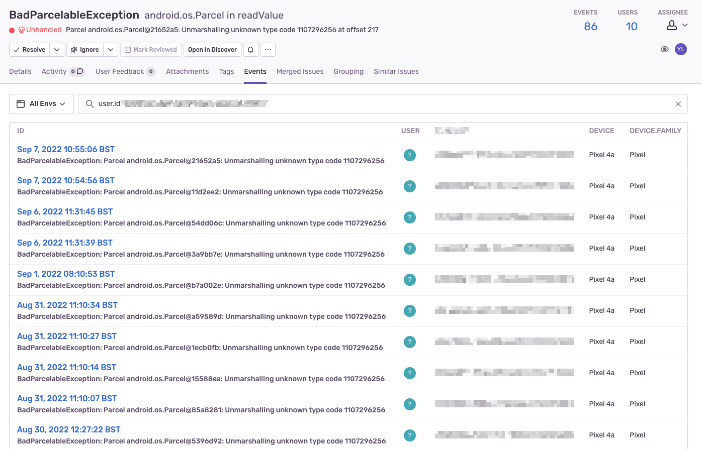 Android 13 BadParcelableException: Parcel android.os.Parcel: Unmarshalling unknown type code ...