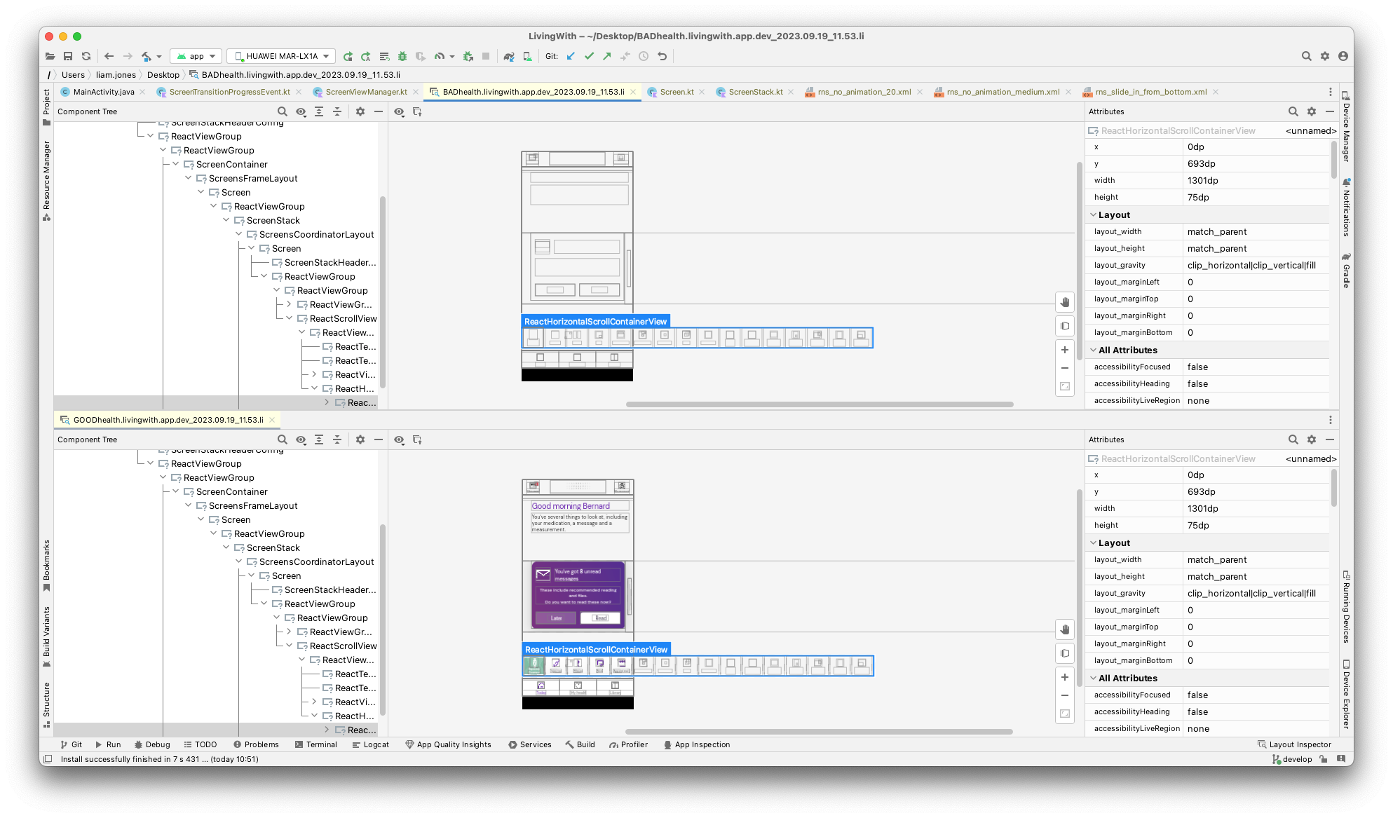 Android - white screen appear randomly · Issue #1661 · software-mansion/react-native-screens ...