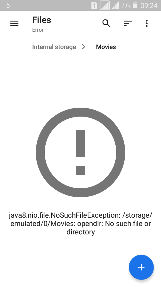 Error: No such file or directory · Issue #723 · zhanghai/MaterialFiles · GitHub
