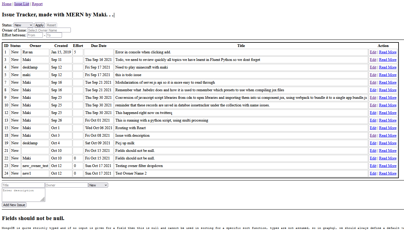 GitHub - makiisthenes/IssueTrackerMERN: Making a Issue Tracker website ...