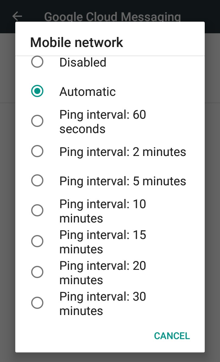 Ping intervals · Issue #882 · microg/GmsCore · GitHub