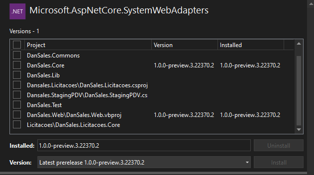 Getting "Serialized session state has different version than expected" error when attempting to ...
