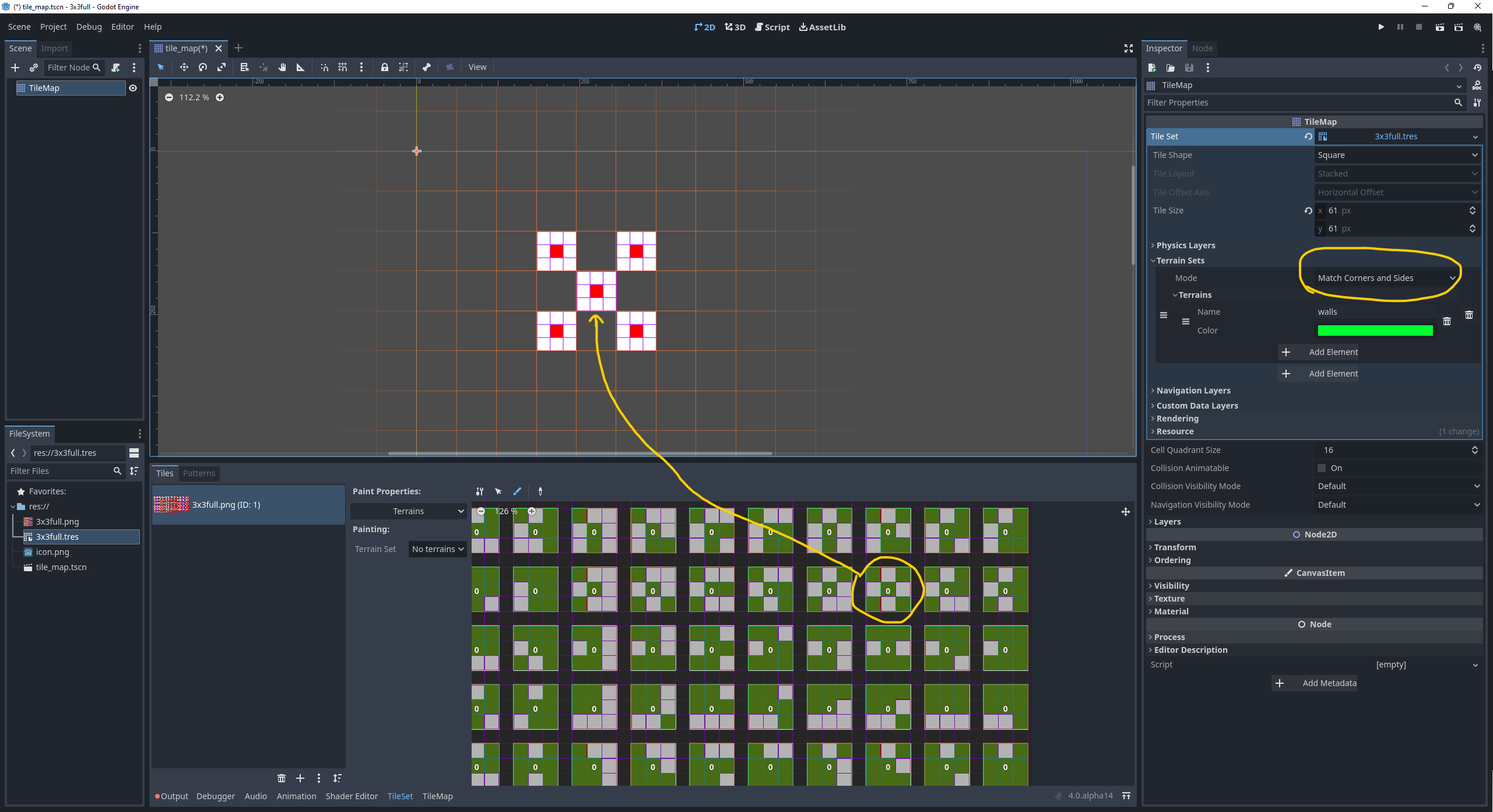 The New Terrain System Doesnt Match Full 3x3 Bitmasks · Issue 64769 · Godotenginegodot · Github 