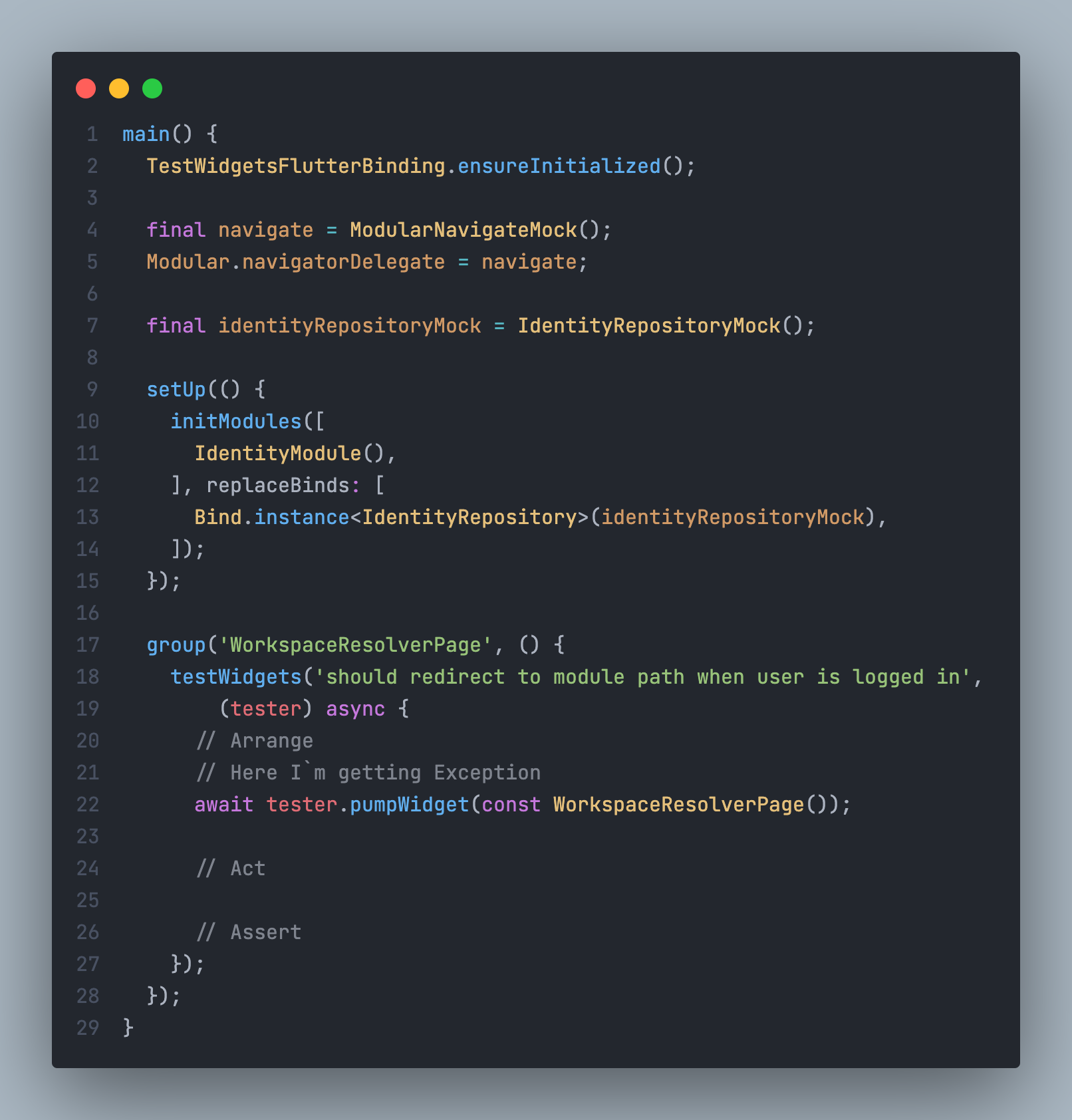 [modular Test] Bindnotfoundexception When Using Testing Lib · Issue 797 · Flutterando Modular