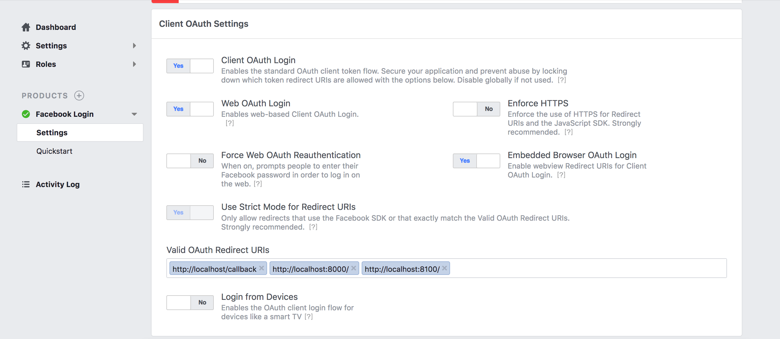Login authentication error: "The domain of this URL isn't included in the app's domains ...