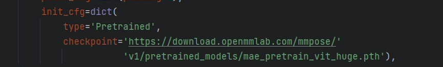 Pretrained[Bug] · Issue #2493 · open-mmlab/mmpose · GitHub