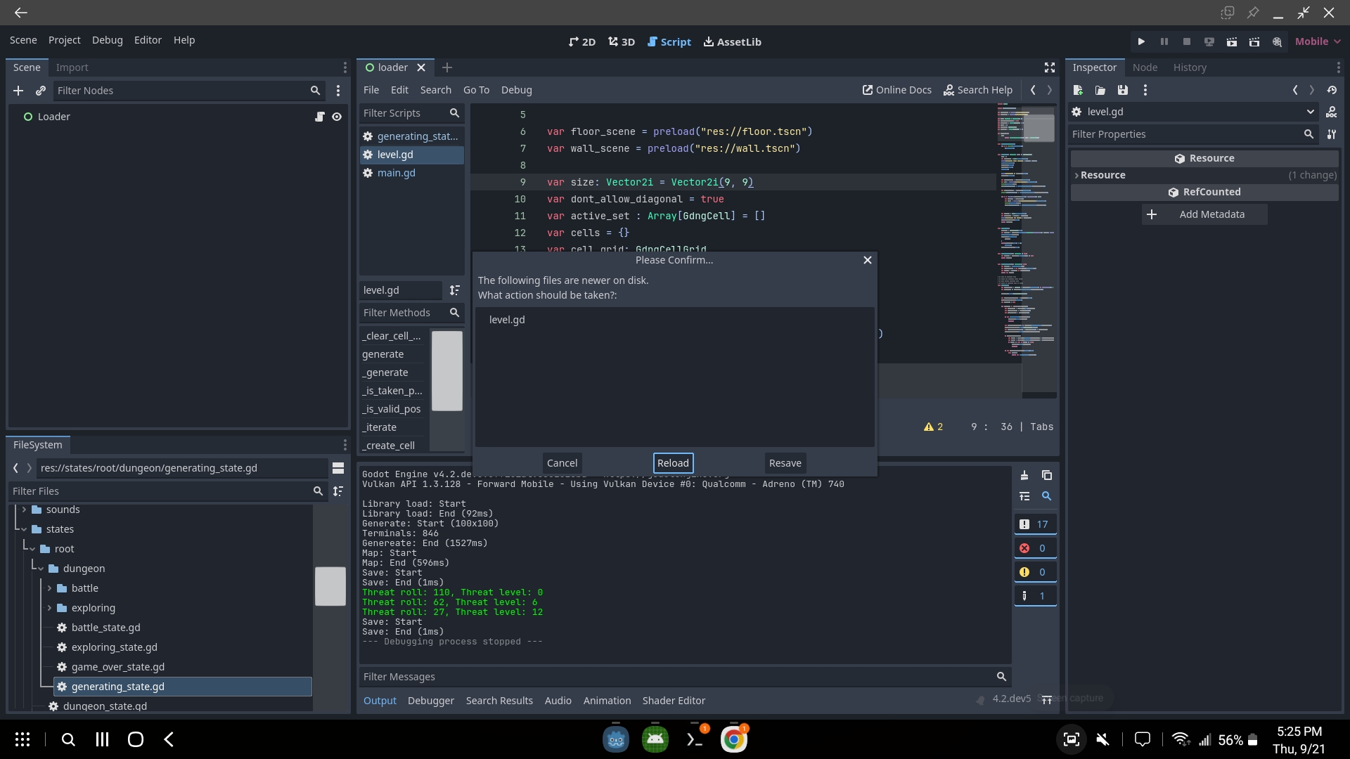 Android Editor on save "The following files are newer on disk". · Issue #82082 · godotengine ...