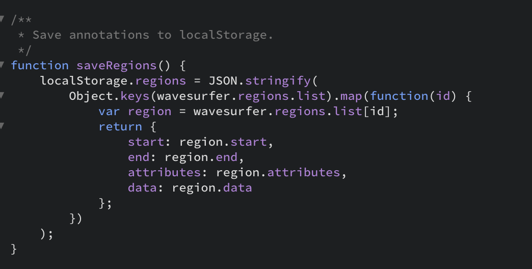 Inspect wavesurfer regions list content · Issue #1678 · katspaugh ...
