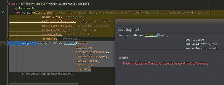 (AttributeError)'module' object has no attribute 'forward' · Issue #2 · anshulpaigwar/Pointwise ...