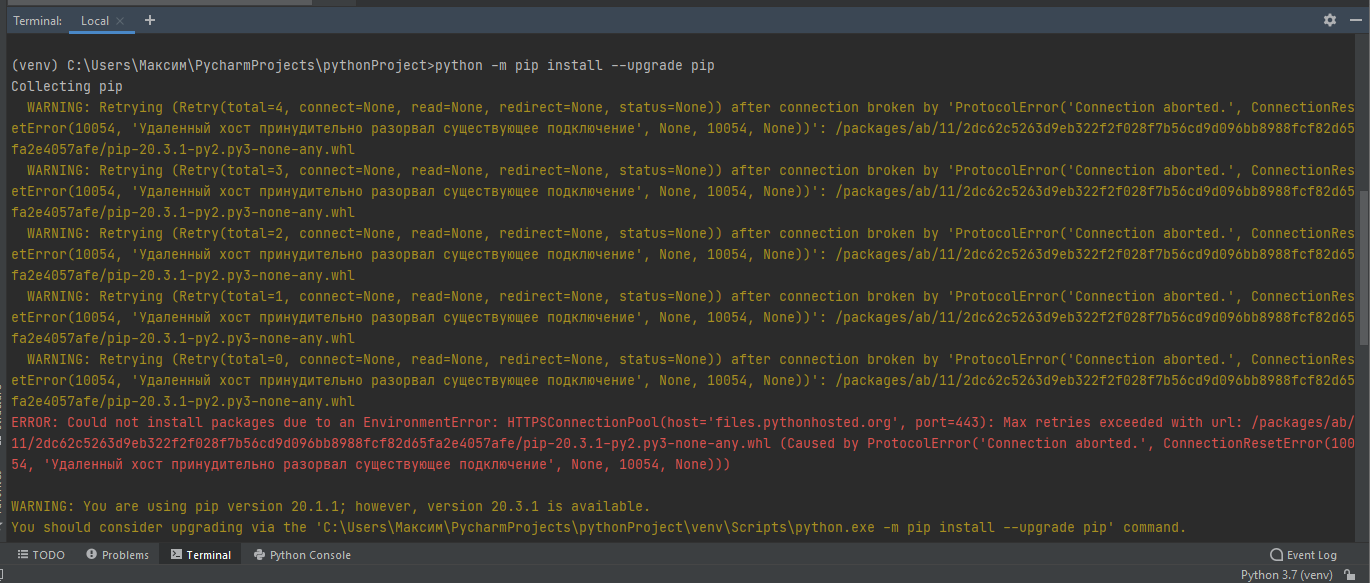 pip issues · Issue #9230 · pypa/pip · GitHub