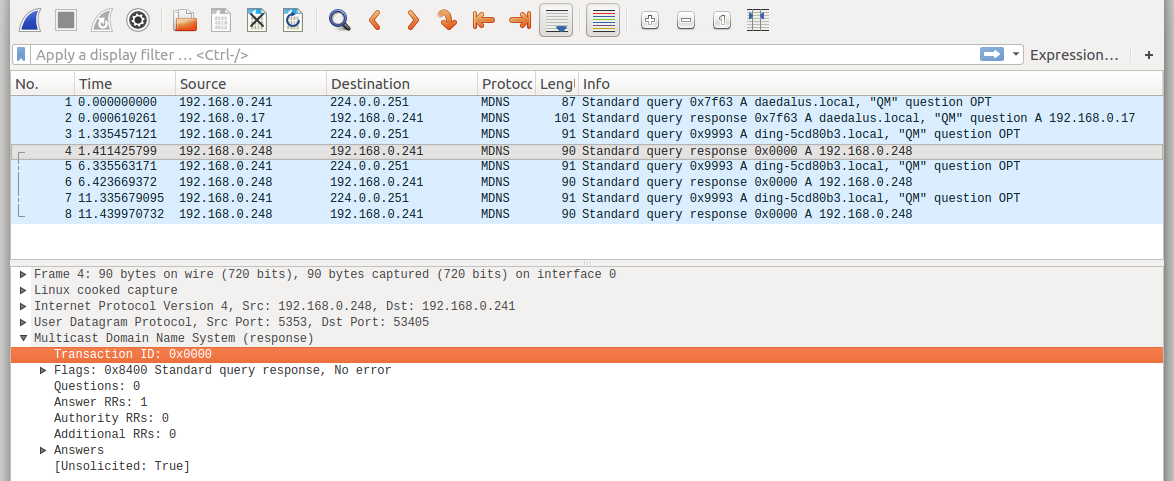 ESP-IDF mDNS functionality does not include query ID in response (IDFGH-3639) · Issue #5574 ...