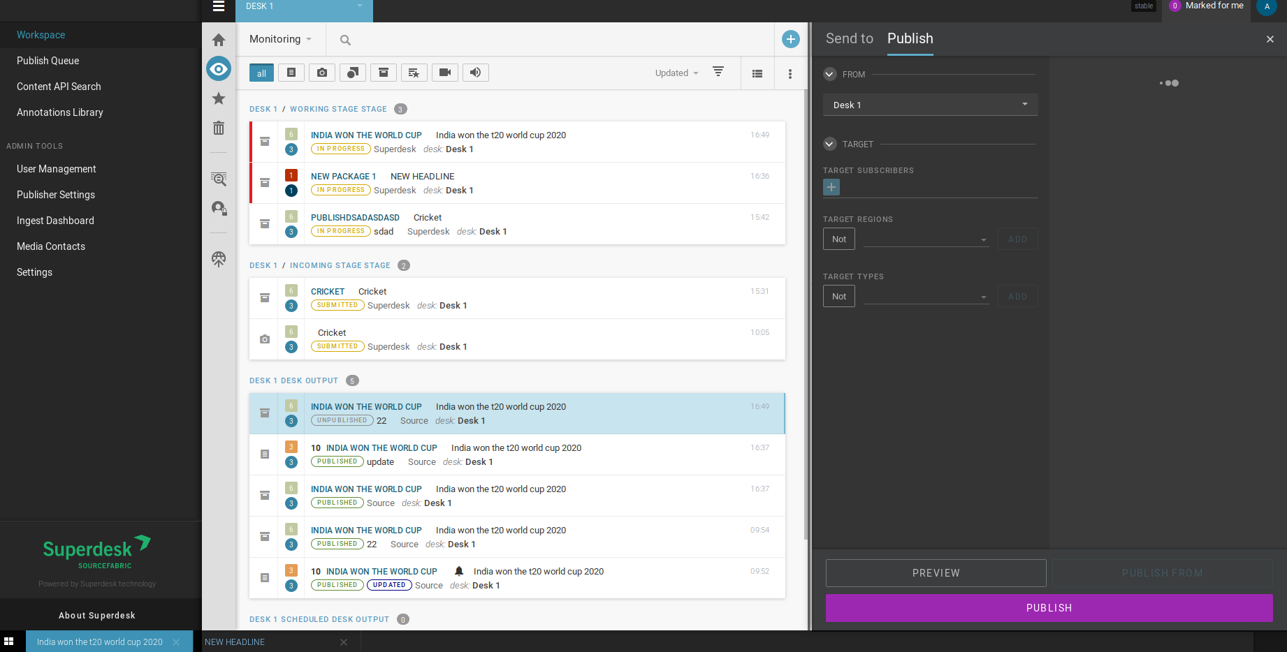 Cant connect Superdesk to Superdesk publisher · Issue #976 · superdesk/web-publisher · GitHub