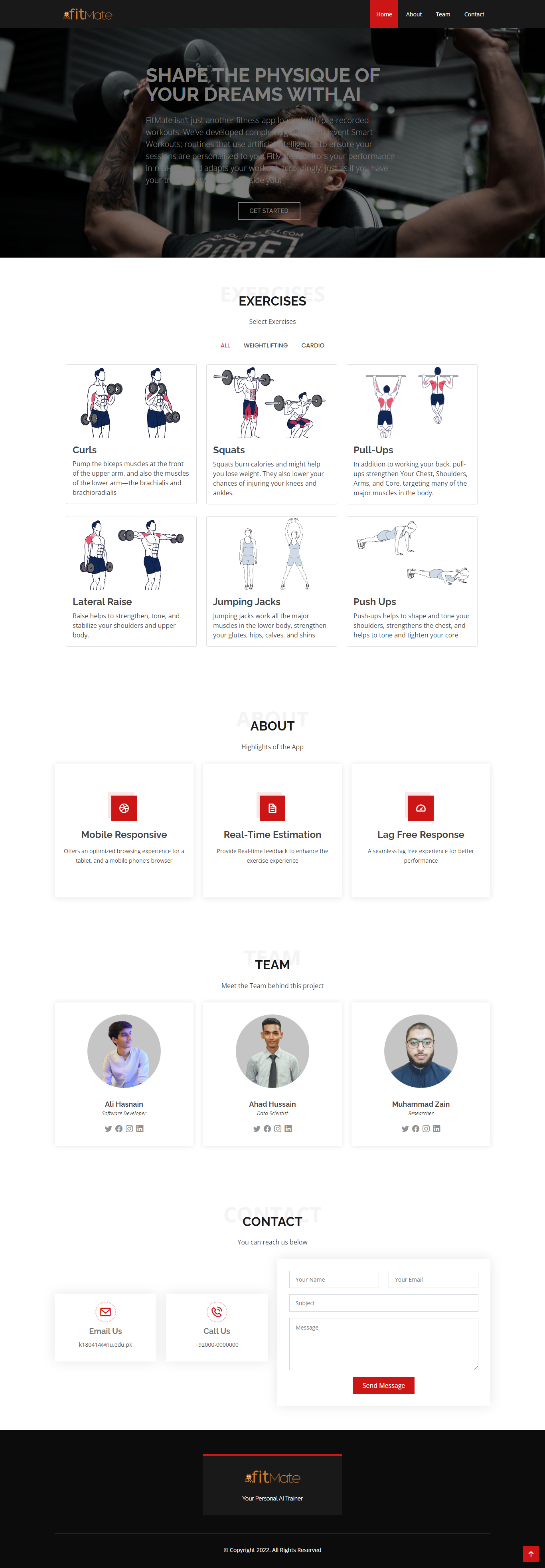 GitHub - syedalihn/FitMate: Virtual AI gym Trainer