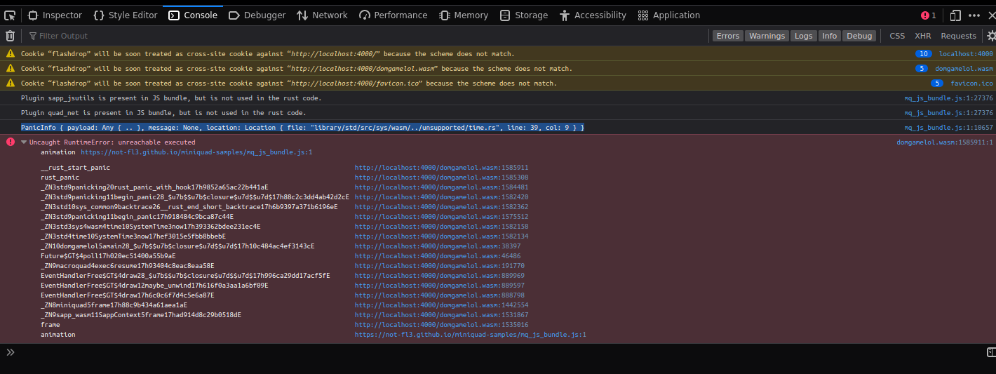`import object field '__wbindgen_placeholder__' is not an Object` with stock index.html in WASM ...