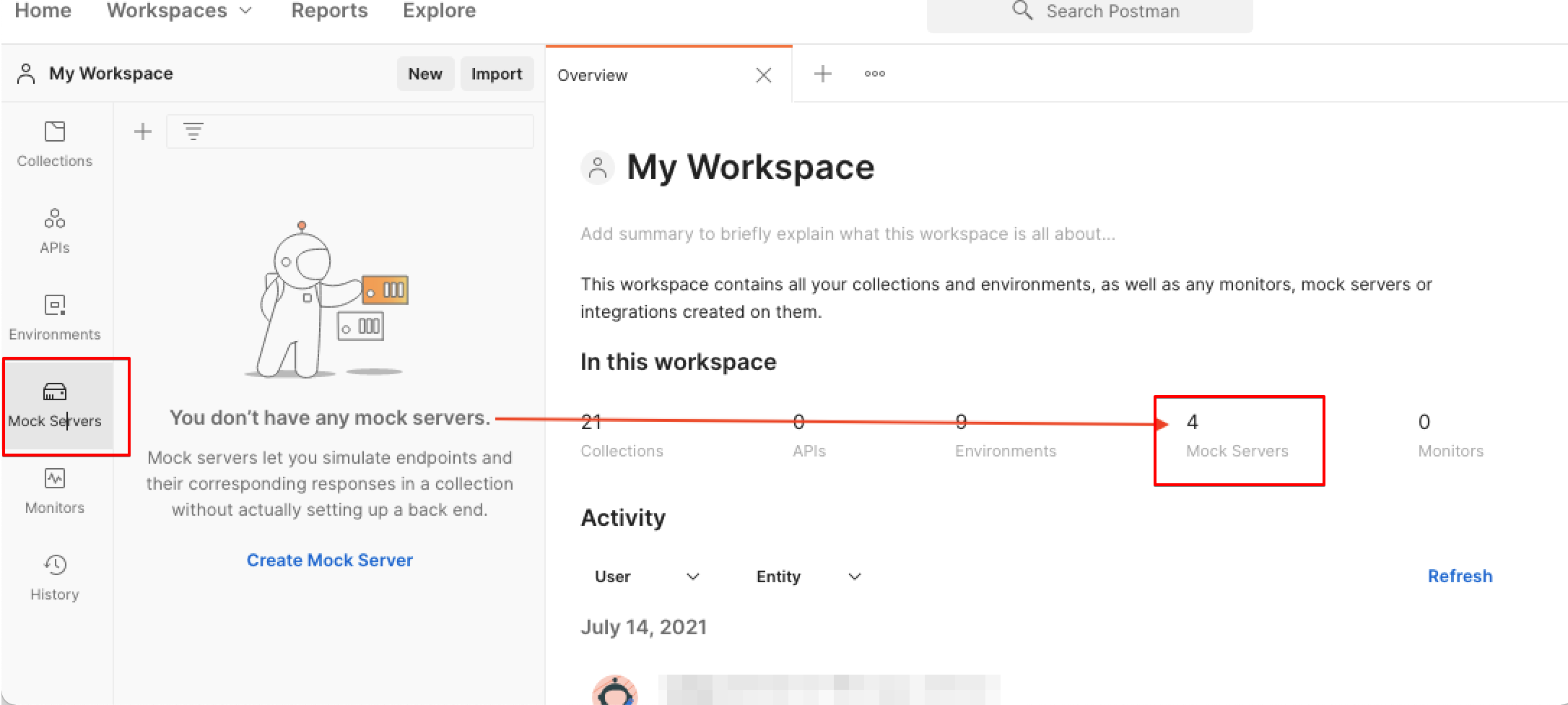 Incorrect Mock Server count shown over the App UI · Issue #10232 · postmanlabs/postman-app ...