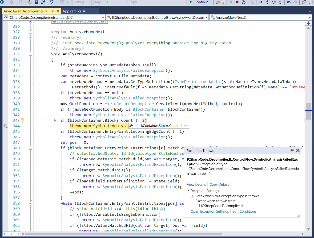 async code missing from decompilation? · Issue #1260 · icsharpcode/ILSpy · GitHub