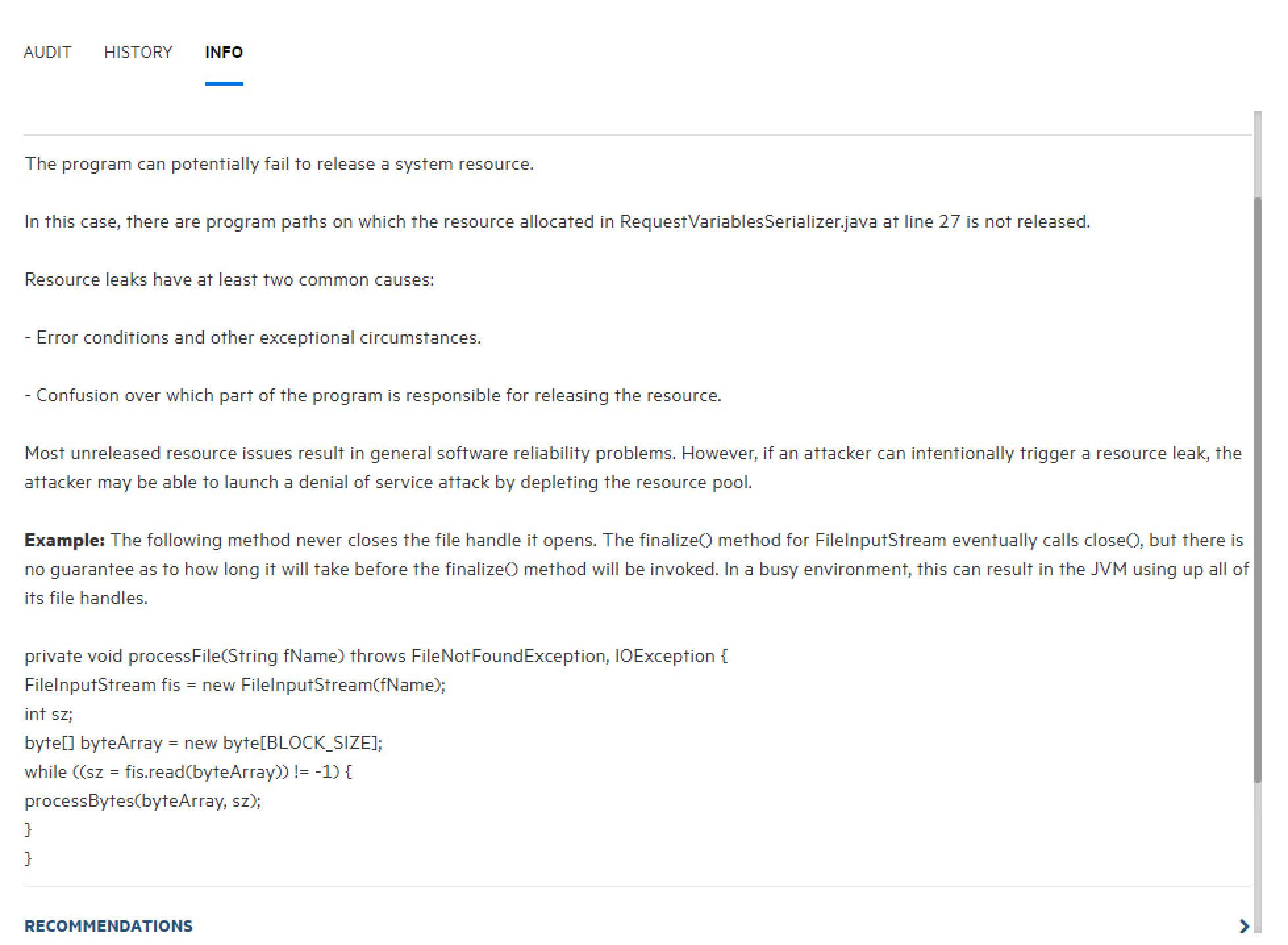 CDC Security Scan: Memory Leak · Issue #2637 · CDCgov/prime-simplereport · GitHub