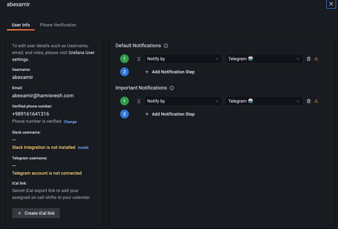 telegram username add button disappeared suddenly · Issue #1046 · grafana/oncall · GitHub