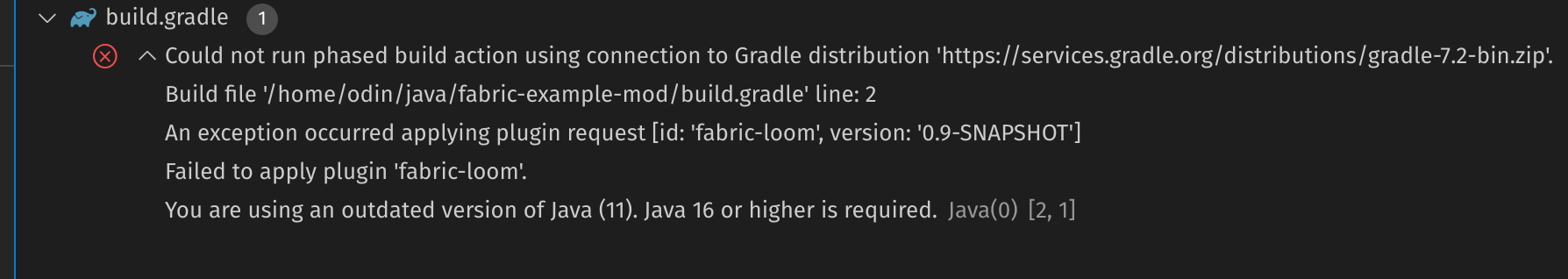 Could not fetch model of type 'GradleProject' using Gradle distribution 'https://services.gradle ...