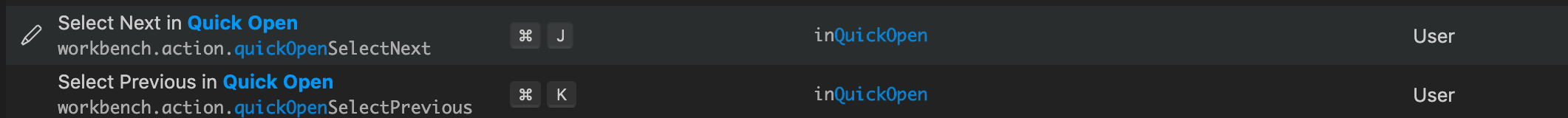 and ` ` for browsing files in file palette · Issue #4305 · VSCodeVim/Vim · GitHub