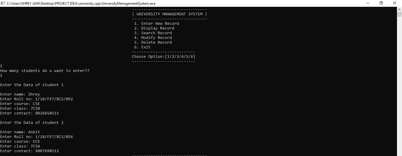 GitHub - Shrey676/University-Management-System: It maintains all the ...