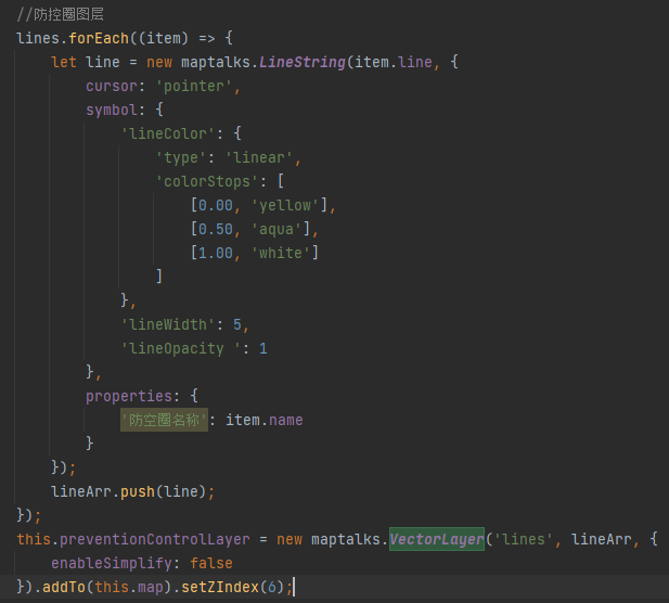 LineString两个端点距离很近，同时给线条颜色设置渐变，线条的颜色会消失 · Issue #1712 · maptalks ...