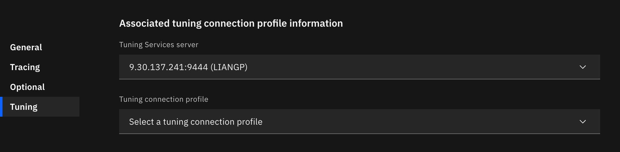 Tuning Services sometimes issue TMSCON0029E: The tuning connection profile was not found · Issue ...