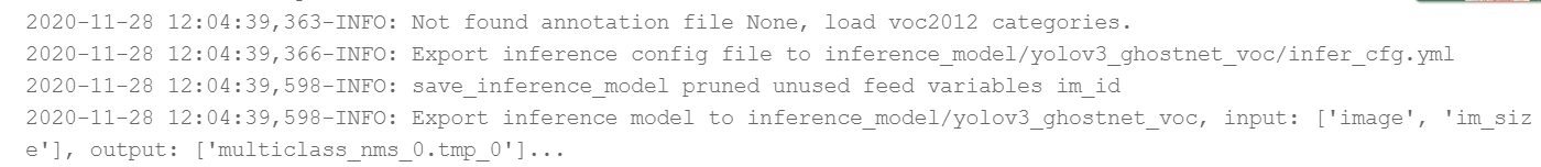 导出模型后运行paddledetection Deploy Python Infer Py后没有输出预测结果 · Issue 1776