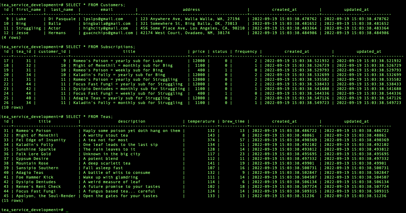 GitHub - enalihai/tea-service