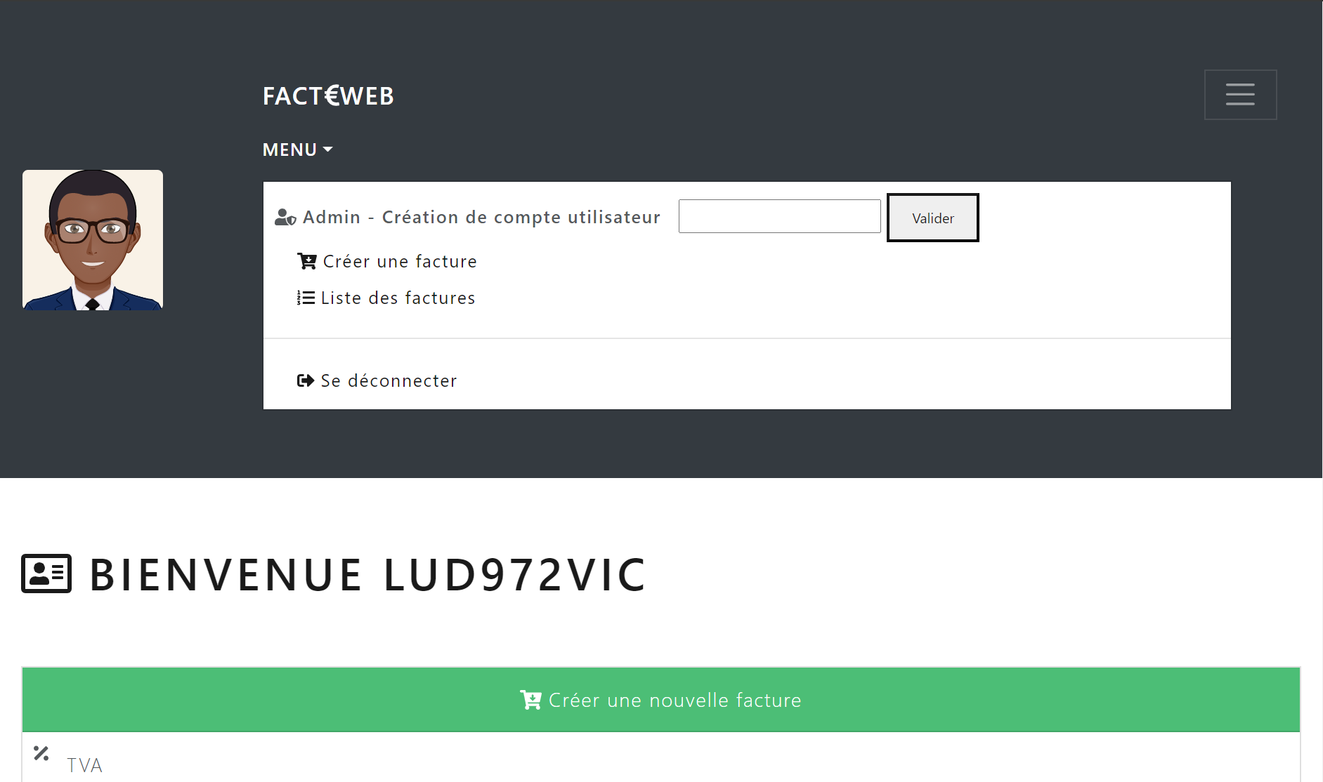 GitHub - Lud972vic/Afpa-Fact-Web: Projet PHP MySQL, Session Utilisateur ...