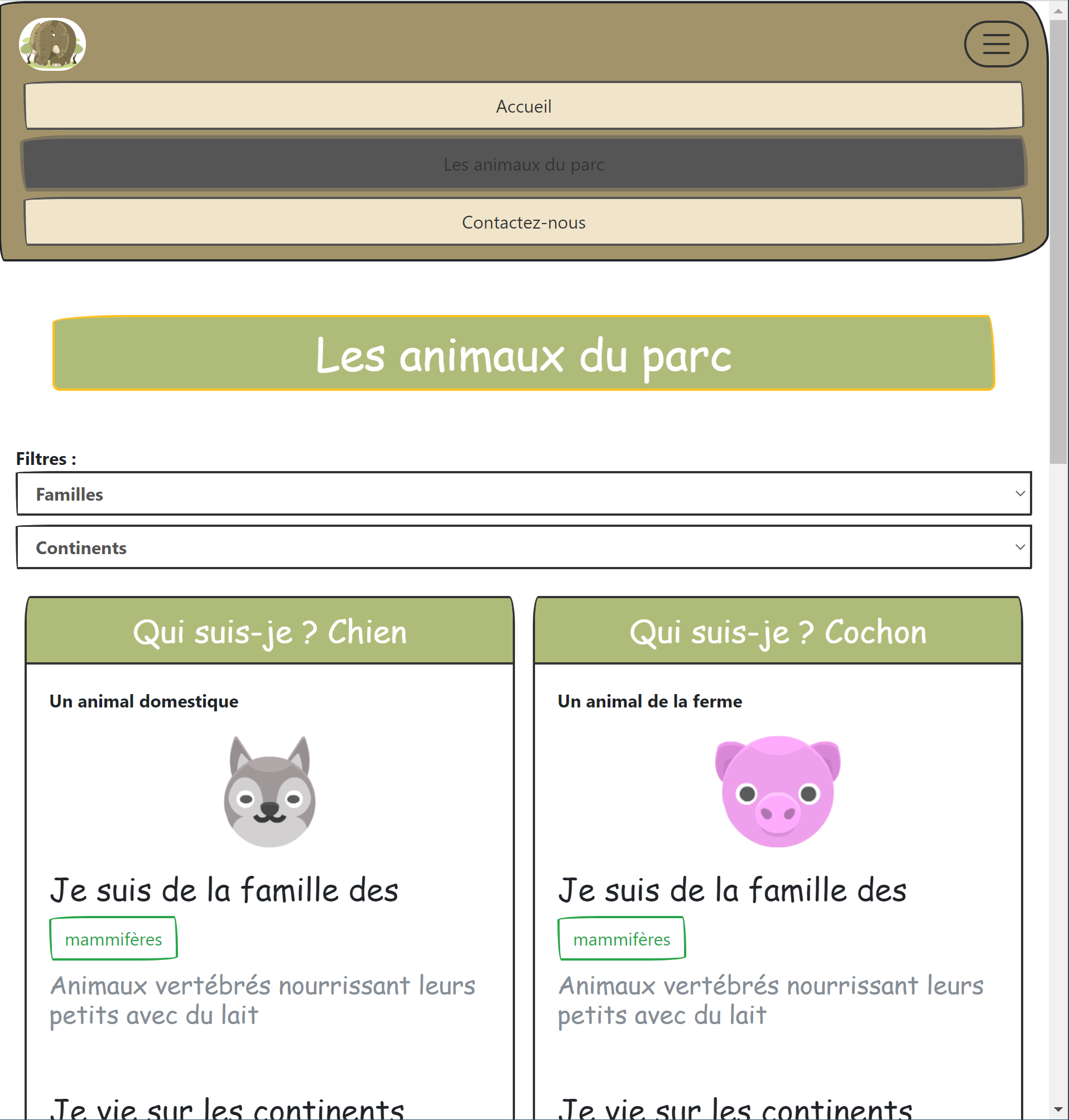 GitHub - Lud972vic/Front-end-Zoo: Front-end en REACT du projet Zoo avec un Back-end PHP/MySQL ...