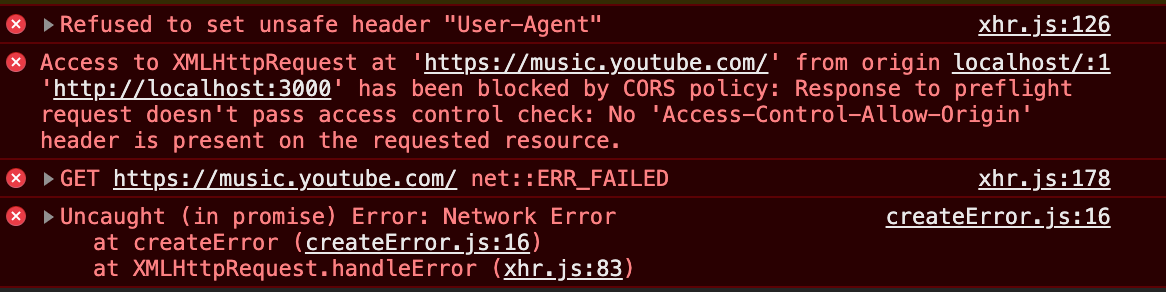 has been blocked by CORS policy: Response to preflight request doesn't pass access control check ...